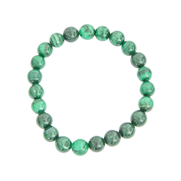Bracelet Malachite – Pierres boules 8mm