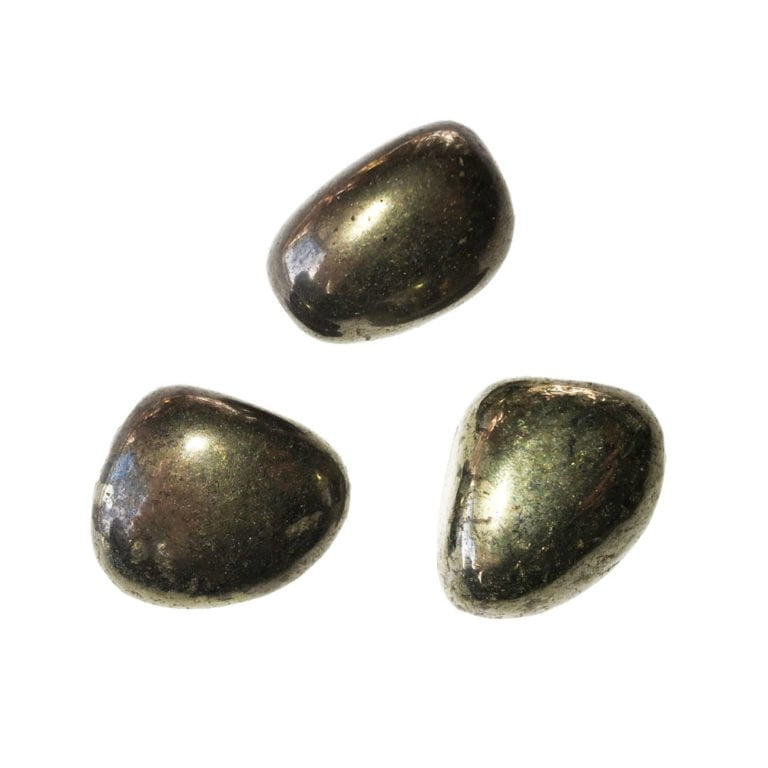 Pierre roulée Pyrite de fer