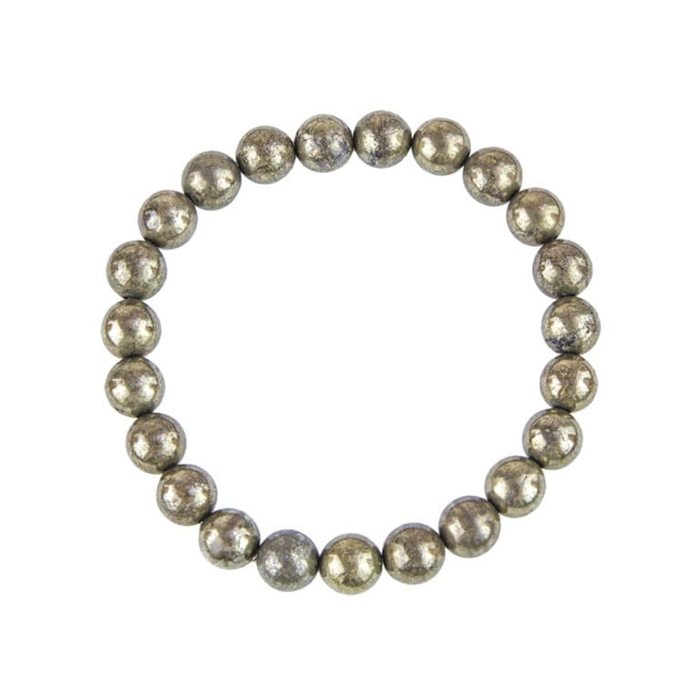 Bracelet Pyrite de fer – Pierres boules 8mm
