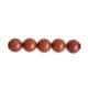 Sachet de 5 perles Jaspe rouge – 6mm