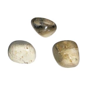 Pierre roulée Opale blanche