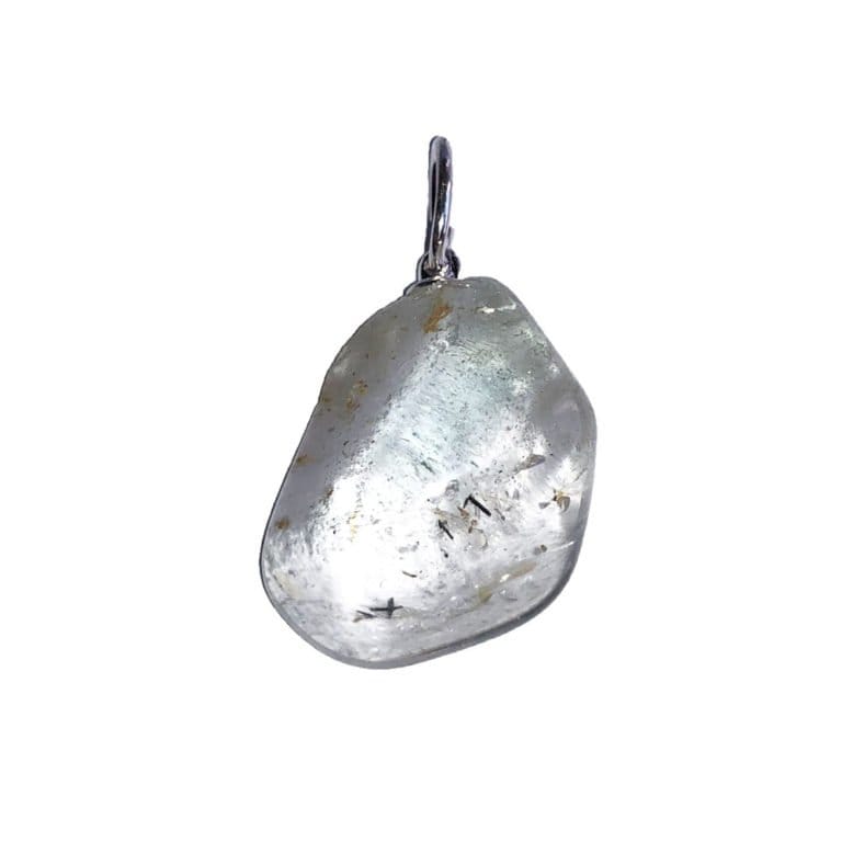 Pendentif Topaze bleue – Pierre roulée