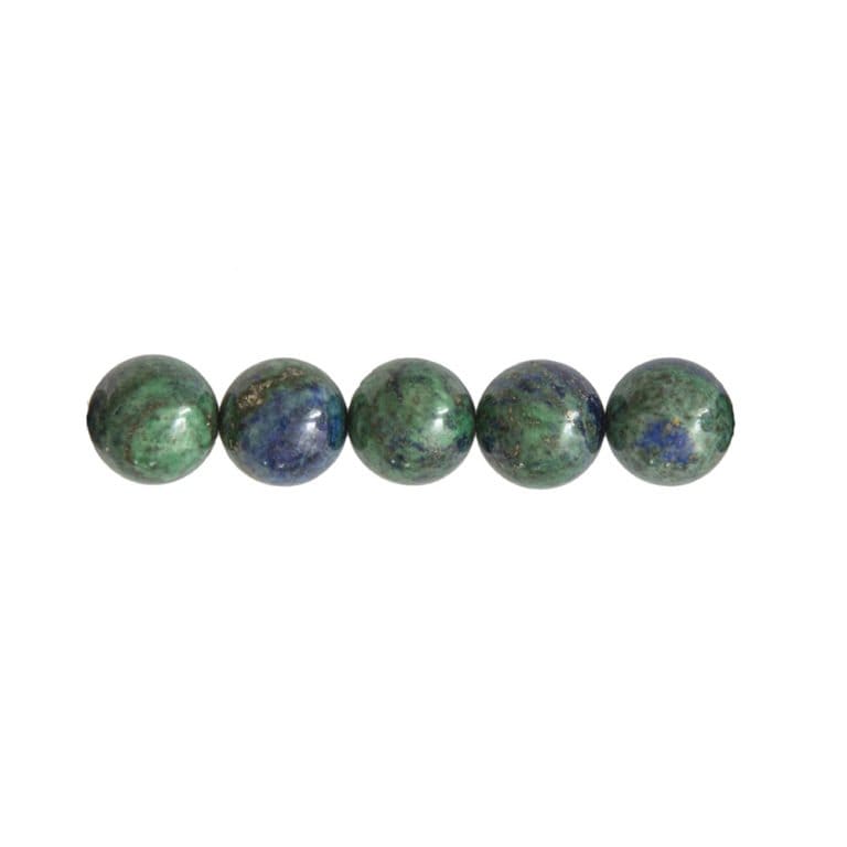 Sachet de 5 perles Chrysocolle – 6mm