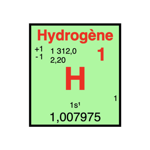 Hydrogène - Élément atomique n°1 - Symbole H - France Minéraux