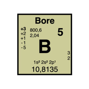 Bore - Élément atomique n°5 - Symbole B - France Minéraux