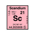 Scandium - Élément atomique n°21 - Symbole Sc - France Minéraux