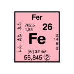 Fer - Élément atomique n°26 - Symbole Fe - France Minéraux