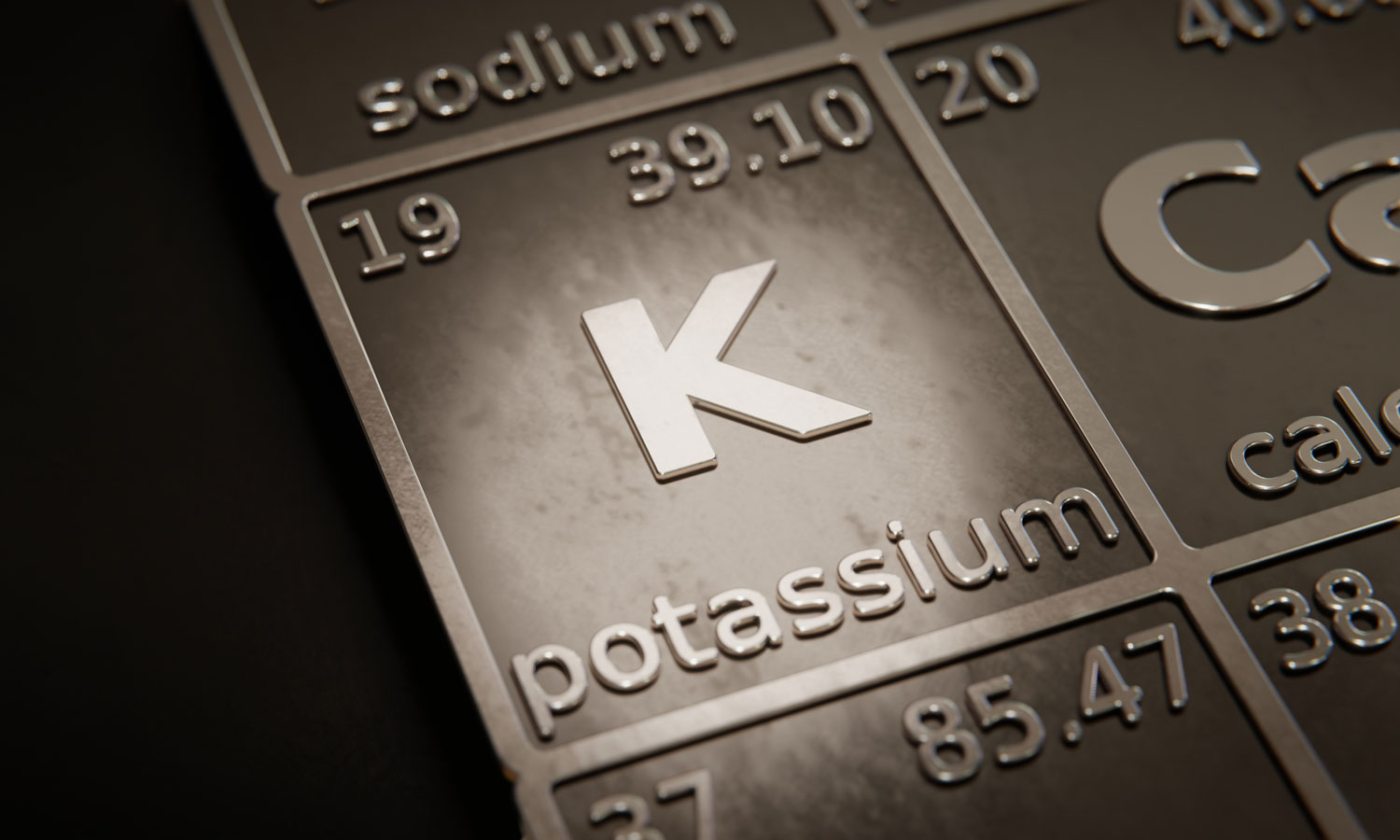 Potassium - Élément atomique n°19 - Symbole K - France Minéraux