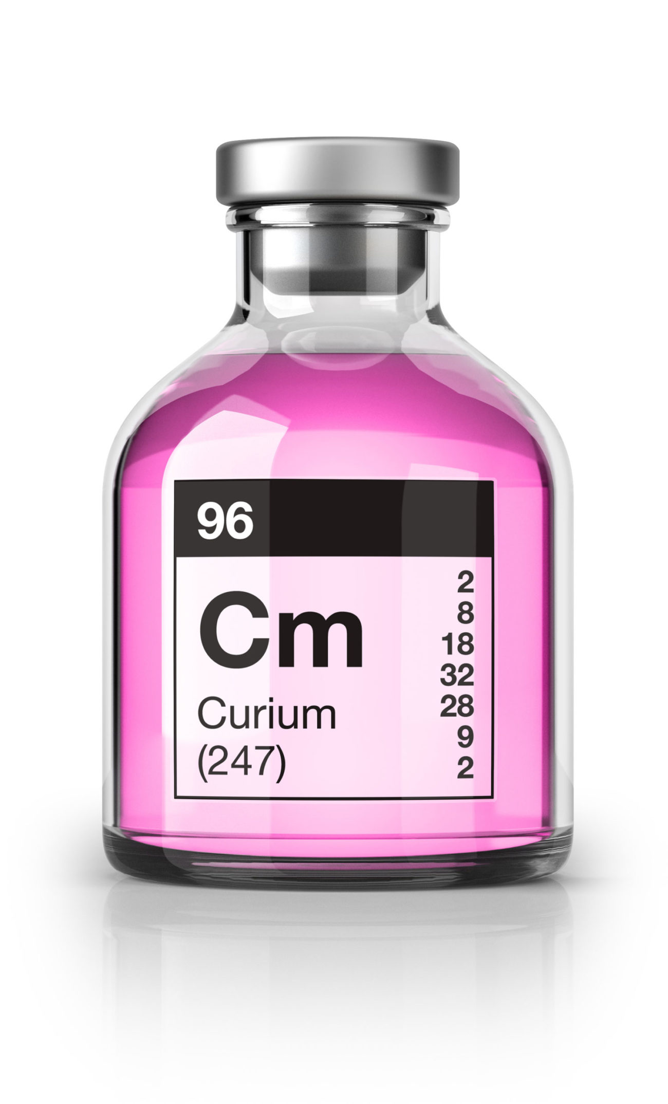 Curium - Élément atomique n°96 - Symbole Cm - France Minéraux