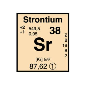Strontium - Élément atomique n°38 - Symbole Sr - France Minéraux